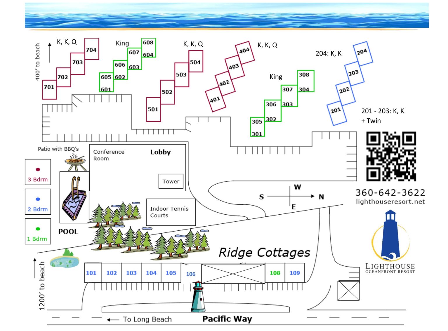 Resort Map - Lighthouse Oceanfront Resort